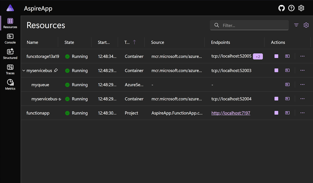 Developing Azure Functions with Aspire and the Service Bus Emulator